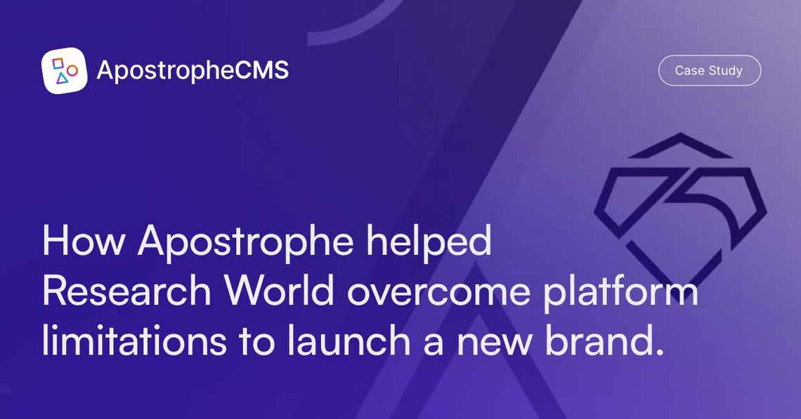 Research World Brings Insights Platform onto Apostrophe